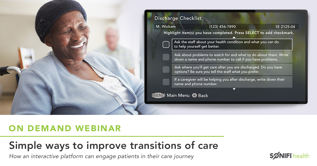 Webinar - Simple ways to improve transitions of care